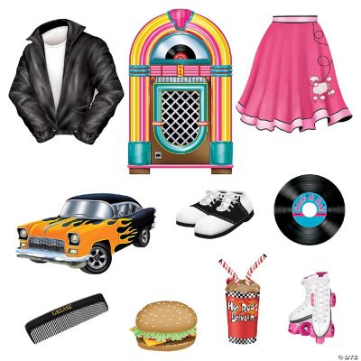 Beistle - 50's Cutouts - 12 Pack | Oriental Trading