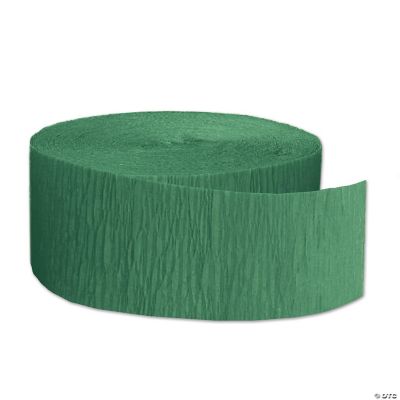 Beistle - FR Festive Crepe Streamer - Green - 12 Pack | Oriental Trading