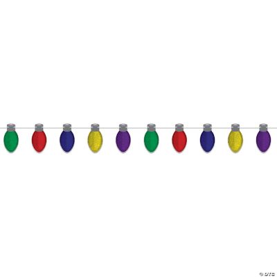 Beistle - Christmas Light Bulb Streamer - 12 Pack | Oriental Trading