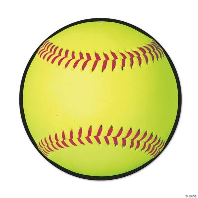 Beistle - Softball Cutout - 12 Pack | Oriental Trading