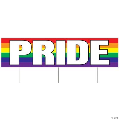 Beistle - Plastic Jumbo Pride Yard Sign - 6 Pack | Oriental Trading