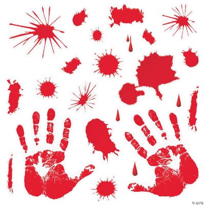 Beistle - Bloody Handprint Clings - 12 Pack | Oriental Trading