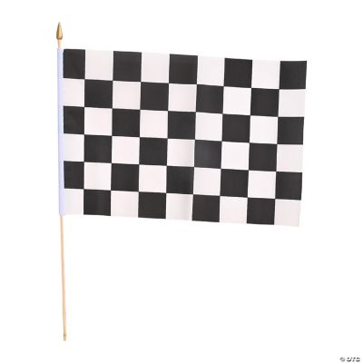 Beistle - Checkered Flag - Fabric - 11" x 18" - 12 Pack | Oriental Trading