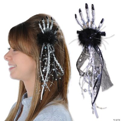 Beistle - Skeleton Hand Hair Clip - 12 Pack | Oriental Trading
