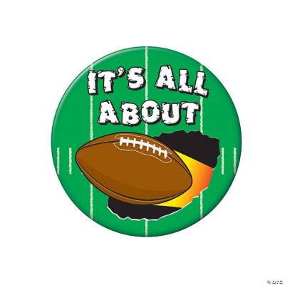 Beistle - It's All About Football Button - 12 Pack | Oriental Trading