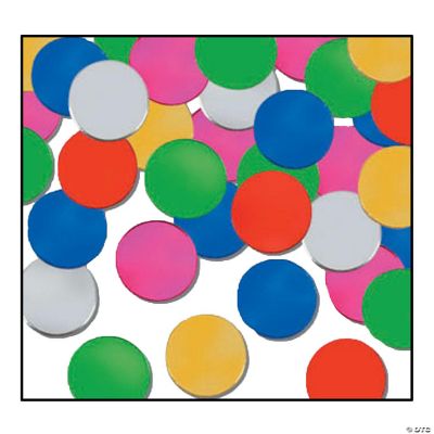 Beistle - Fanci-Fetti Dots - Multicolor - 12 Pack | Oriental Trading