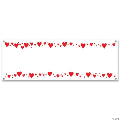 Beistle - Hearts Sign Banner - 12 Pack | Oriental Trading