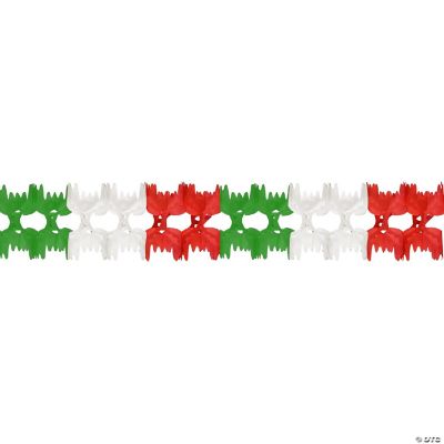 Beistle - Pkgd Pageant Garland - Red, White and Green - 12 Pack ...