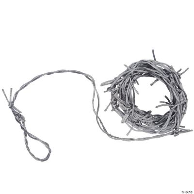 Beistle - Silver Barbed Wire Garland - 12 Pack | Oriental Trading