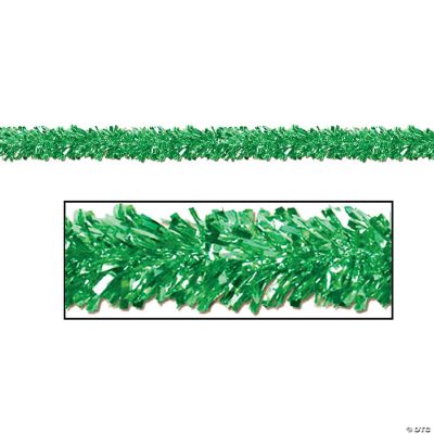Beistle - 6-Ply Metallic Festooning Garland - Green - 12 Pack ...