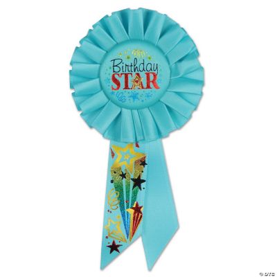 Beistle - Birthday Star Rosette - 6 Pack | Oriental Trading