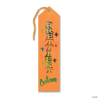 Beistle - Prettiest Costume Award Ribbon - 6 Pack | Oriental Trading