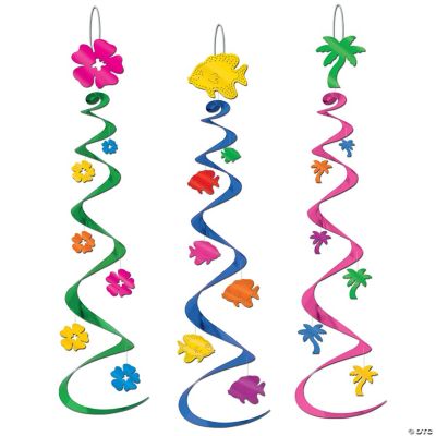 Beistle - Luau Whirls - 6 Pack | Oriental Trading