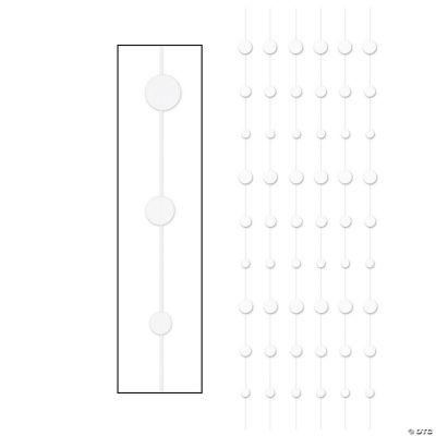 Beistle - Dot Stringers - White - 12 Pack