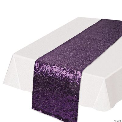 Beistle - Sequined Table Runner - Purple - 12 Pack | Oriental Trading