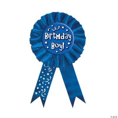 Beistle - Birthday Boy! Award Ribbon - 6 Pack | Oriental Trading