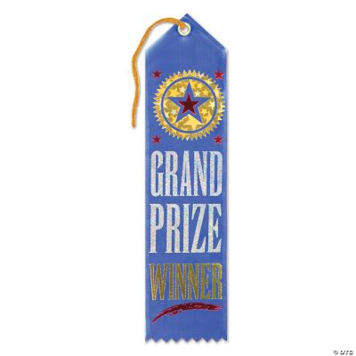 Beistle - Grand Prize Winner Award Ribbon - 6 Pack | Oriental Trading