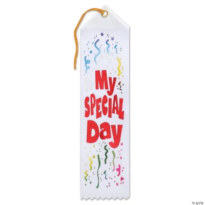 Beistle - My Special Day Award Ribbon - 6 Pack | Oriental Trading
