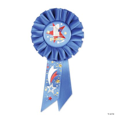 Beistle - "1st" Place Rosette - 6 Pack | Oriental Trading