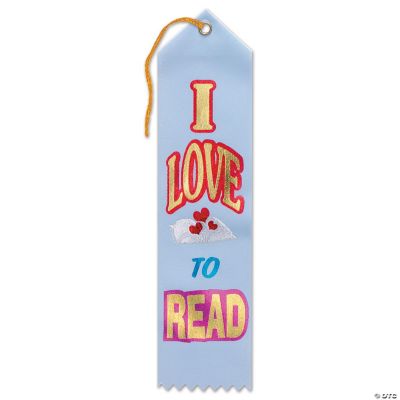 Beistle - I Love To Read Award Ribbon - 6 Pack