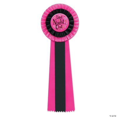 Beistle - Last Night Out Deluxe Rosette - 3 Pack