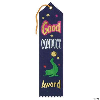 Beistle - Good Conduct Award Ribbon - 6 Pack | Oriental Trading