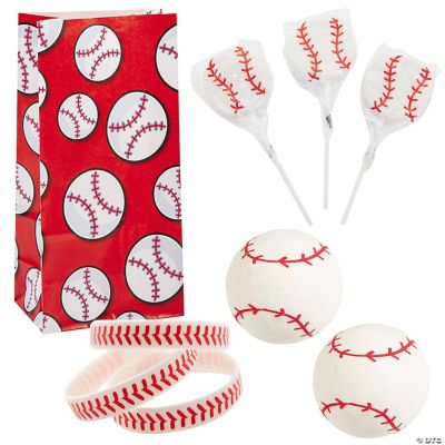 48 Pc. Baseball Party Gift Bag Kit for 12 | Oriental Trading
