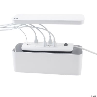 Bluelounge Cablebox Cord Management Box, White | Oriental Trading