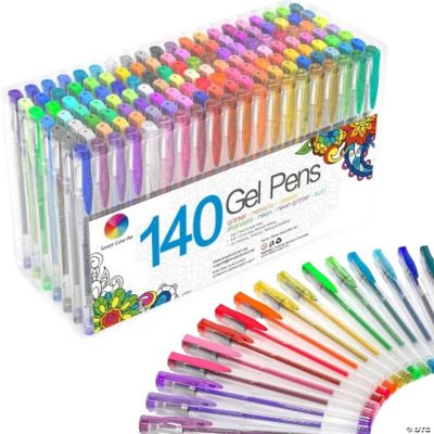140 Colors Gel Pens Set Gel Pen for Adult Coloring Books Drawing ...