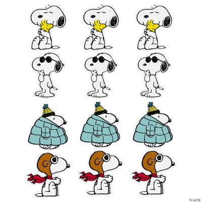 7" x 8" Peanuts® Party Snoopy & Woodstock Cutouts - 12 Pc. | Oriental ...
