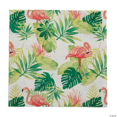 6 1/2" Flamingo Party Paper Luncheon Napkins - 16 Ct. | Oriental Trading