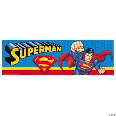 72" x 23" Superman Character Vinyl Banner - Medium | Oriental Trading