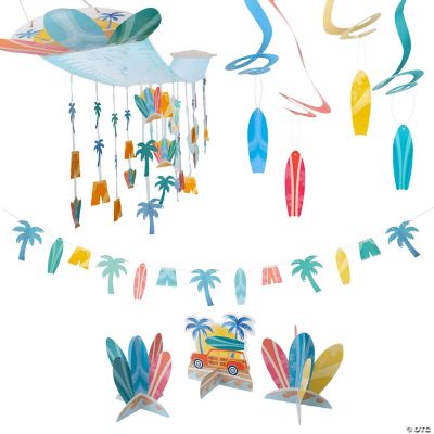 Surf Party Table, Wall & Ceiling Decorating Kit | Oriental Trading