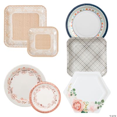 Bulk 56 Pc. Dinner & Dessert Plate Assortment