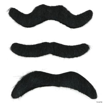 Skeleteen Self Adhesive Party Mustaches - Hairy Fake Black Sticker ...