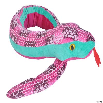 Wild Republic Plush Snake Honeycomb Pink Snake Stuffed Animal, 54 ...