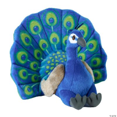 Wild Republic Cuddlekins Eco Peacock Stuffed Animal, 12 Inches