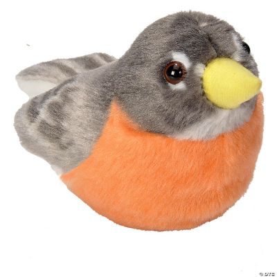 Wild Republic Audubon Bird American Robin Stuffed Animal, 5.5 Inches ...