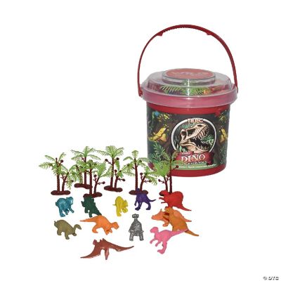 Wild Republic Bucket Mini Dino Figurines, 18 Pieces | Oriental Trading