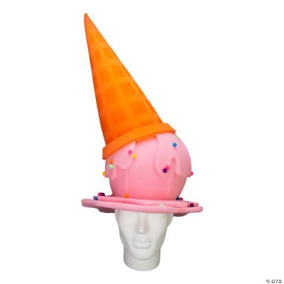 Foam Party Hats Ice Cream Cone Hat - Photo Booth Prop - Party Favors ...