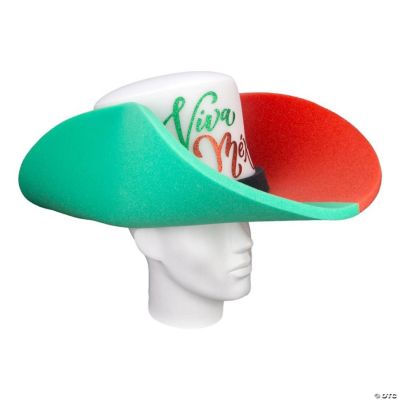 Foam Party Hats Viva Mexico Giant Cowboy Hat - Photo Booth Prop - Party ...