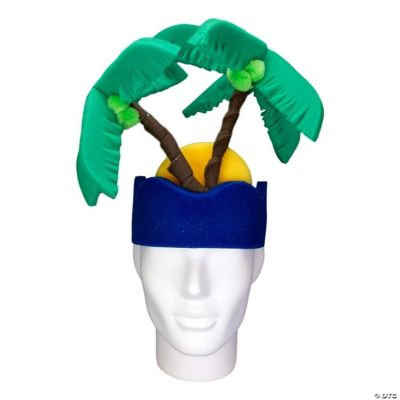 Foam Party Hats Coconut Trees Headband - Photo Booth Prop - Party ...