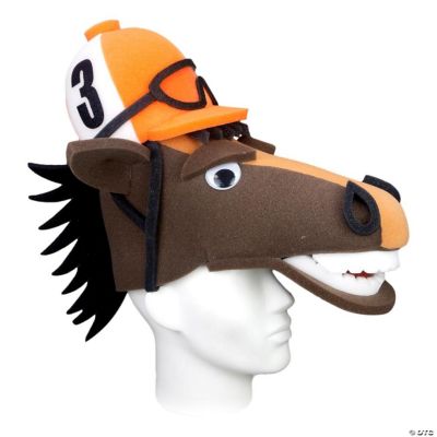 Foam Party Hats Jockey Big Horse Hat - Photo Booth Prop - Party Favors -Halloween - Crazy Hat ...