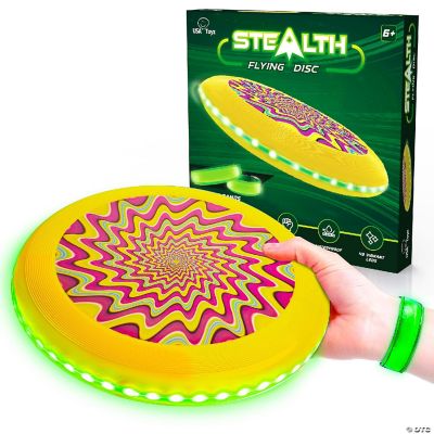 USA Toyz Stealth LED Flying Disc - Yellow/Green | Oriental Trading