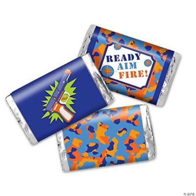 AmandaCreation Dart Gun Mini Candybar Wrappers 45pc. | Oriental Trading
