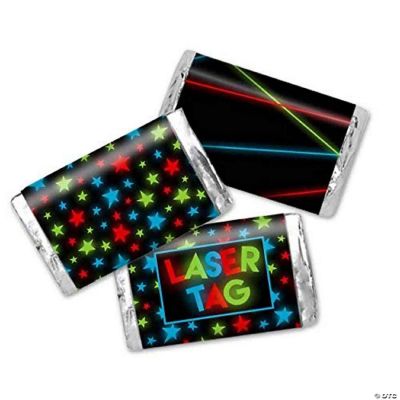 AmandaCreation Laser Tag Mini Candybar Wrapper 45pc. | Oriental Trading