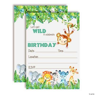 Get Wild Invitations 40pc. by AmandaCreation | Oriental Trading