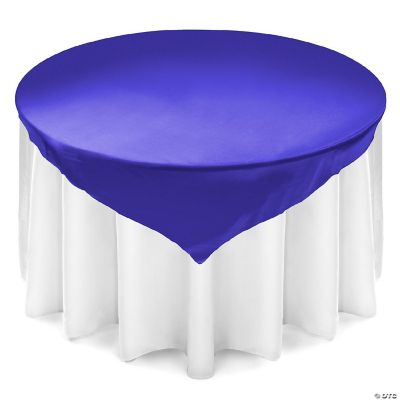 Lann's Linens 5 Satin Overlay Table Topper- 72" Square Wedding ...