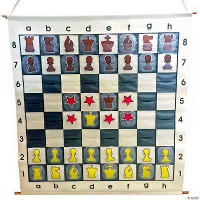 WE Games Chess Teaching Demonstration Board, Pieces Included, 27 in ...