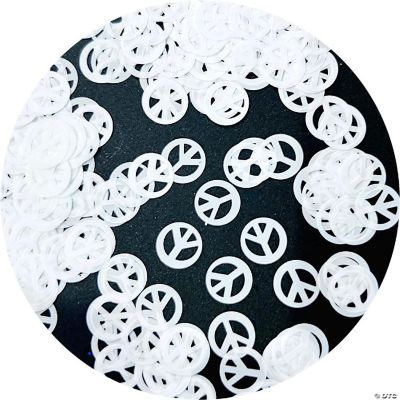Glitter Heart Co. Glitter - White Peace Sign Glitter - 1/2 oz Bag ...